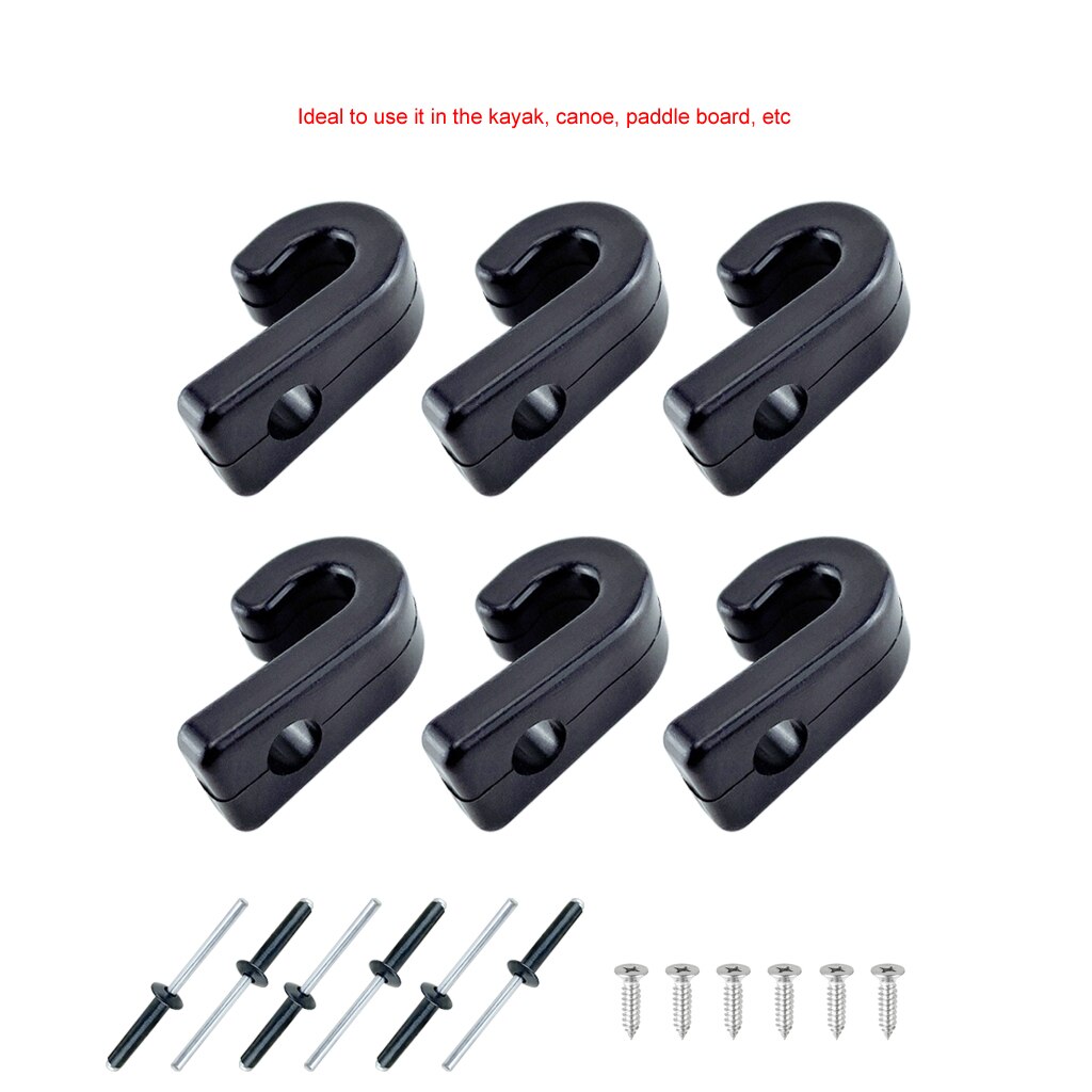 6PCS/Lot Nylon Lashing Hook J Hooks Rigging Access... – Grandado