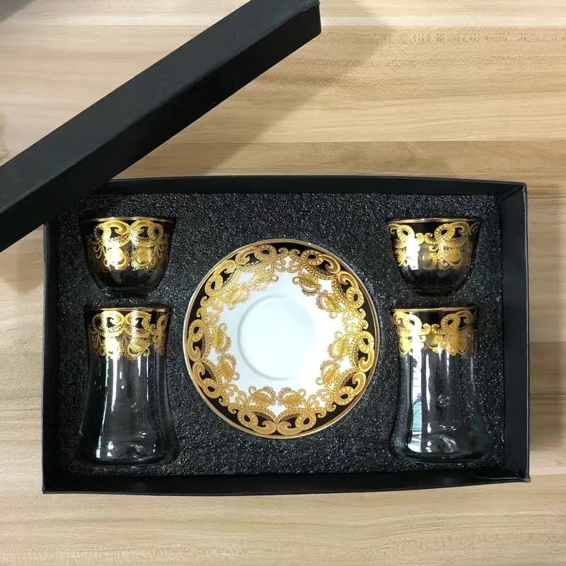 Middle East Royal Court Style Turkish Black Tea Cu... – Grandado