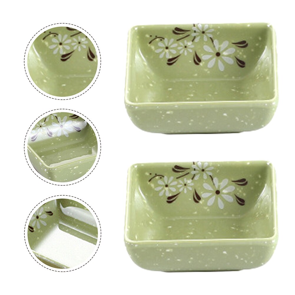 4 Pcs Small Sauce Dishes Melamine Relish Plates Ki... – Vicedeal