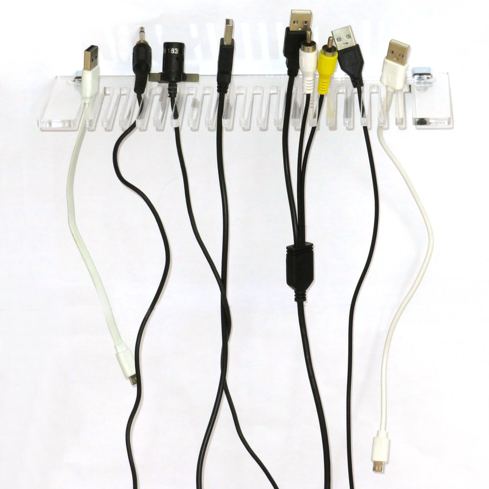 Acrylic Wall Mountable Cable Hanger and Organizer ... – Grandado