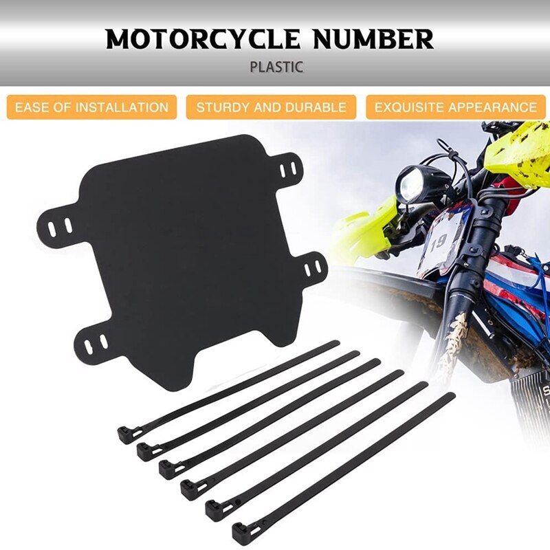 Motorcycle Plastic Shell Number Plate Parking Numb... – Grandado
