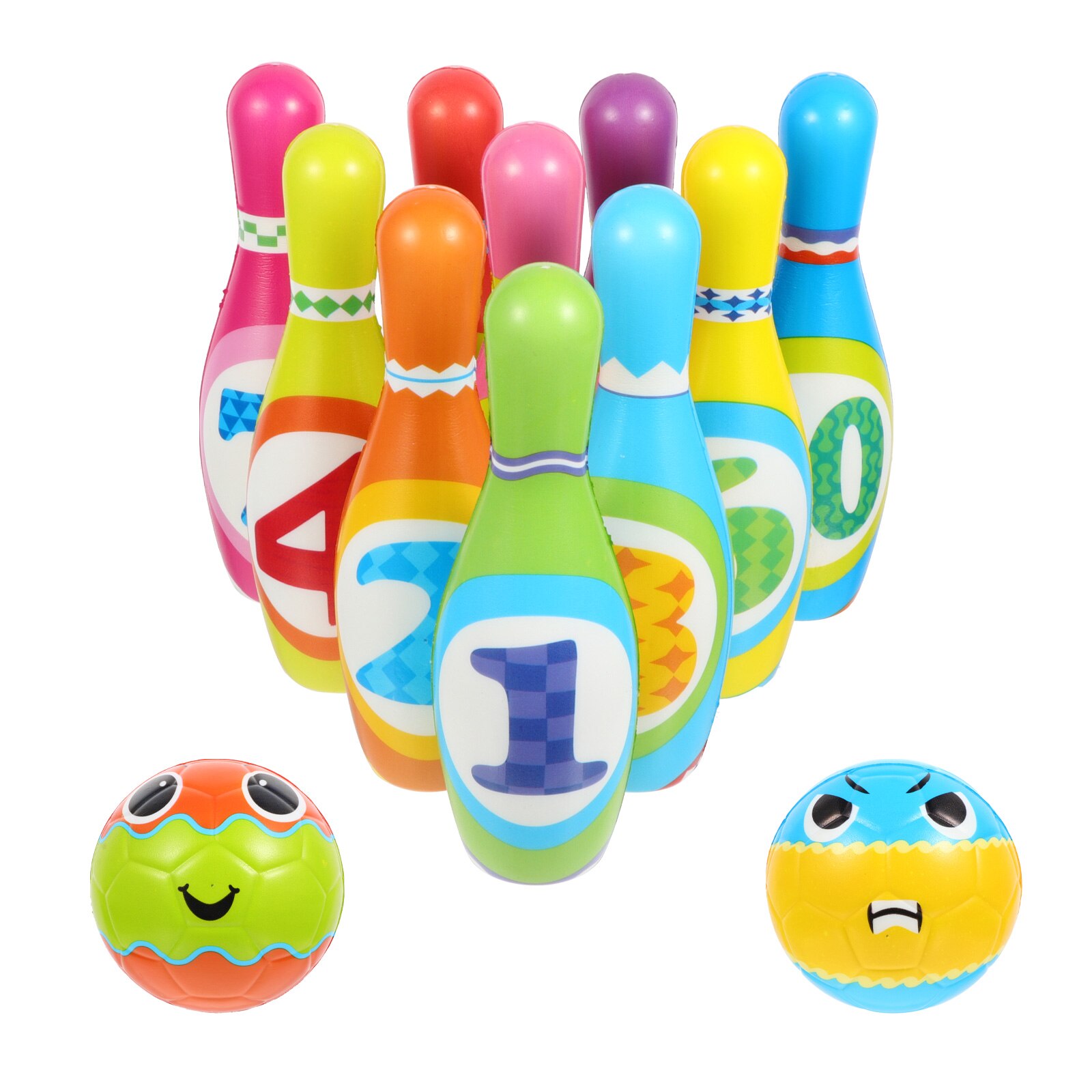 1 Set Colorful Bowling Ball Kit Indoor Outdoor Spo... – Grandado