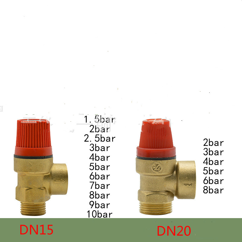 brass valve 1/2" DN15 3/4" DN20 3-10 bar safety va... – Grandado