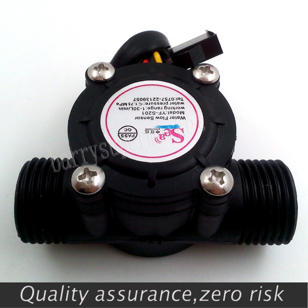 Water Fuel Flow Meter Sensor Counter Hall Flowmete... – Grandado
