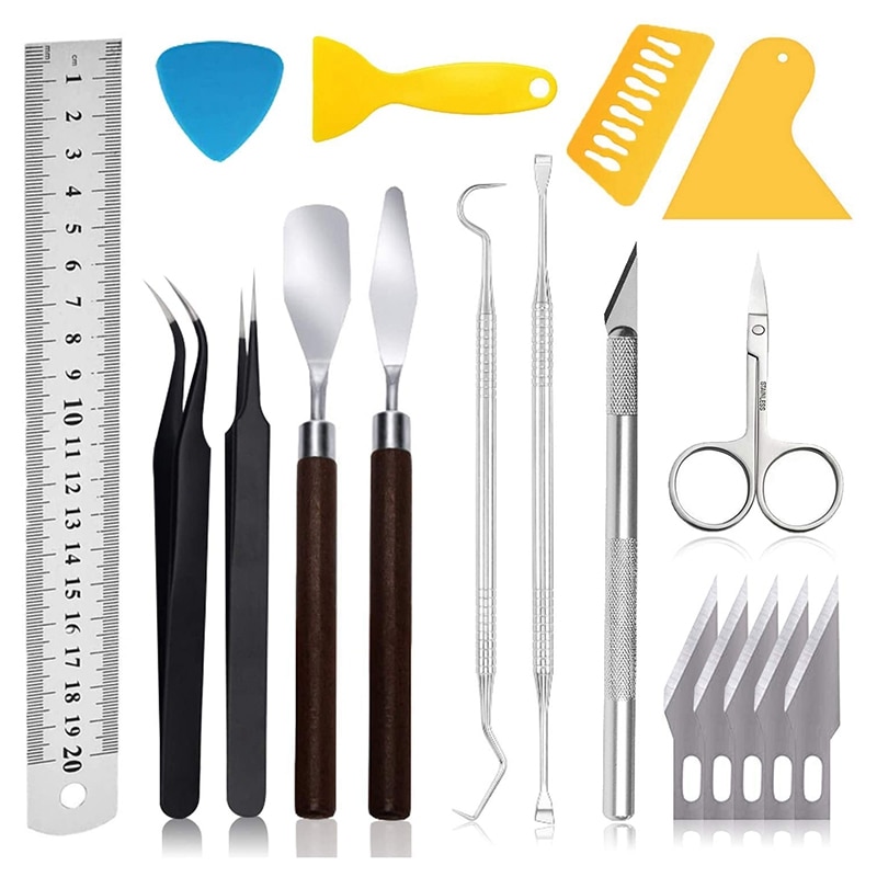 18-Piece Craft Basic Set Tool Kit, Including Sciss... – Vicedeal
