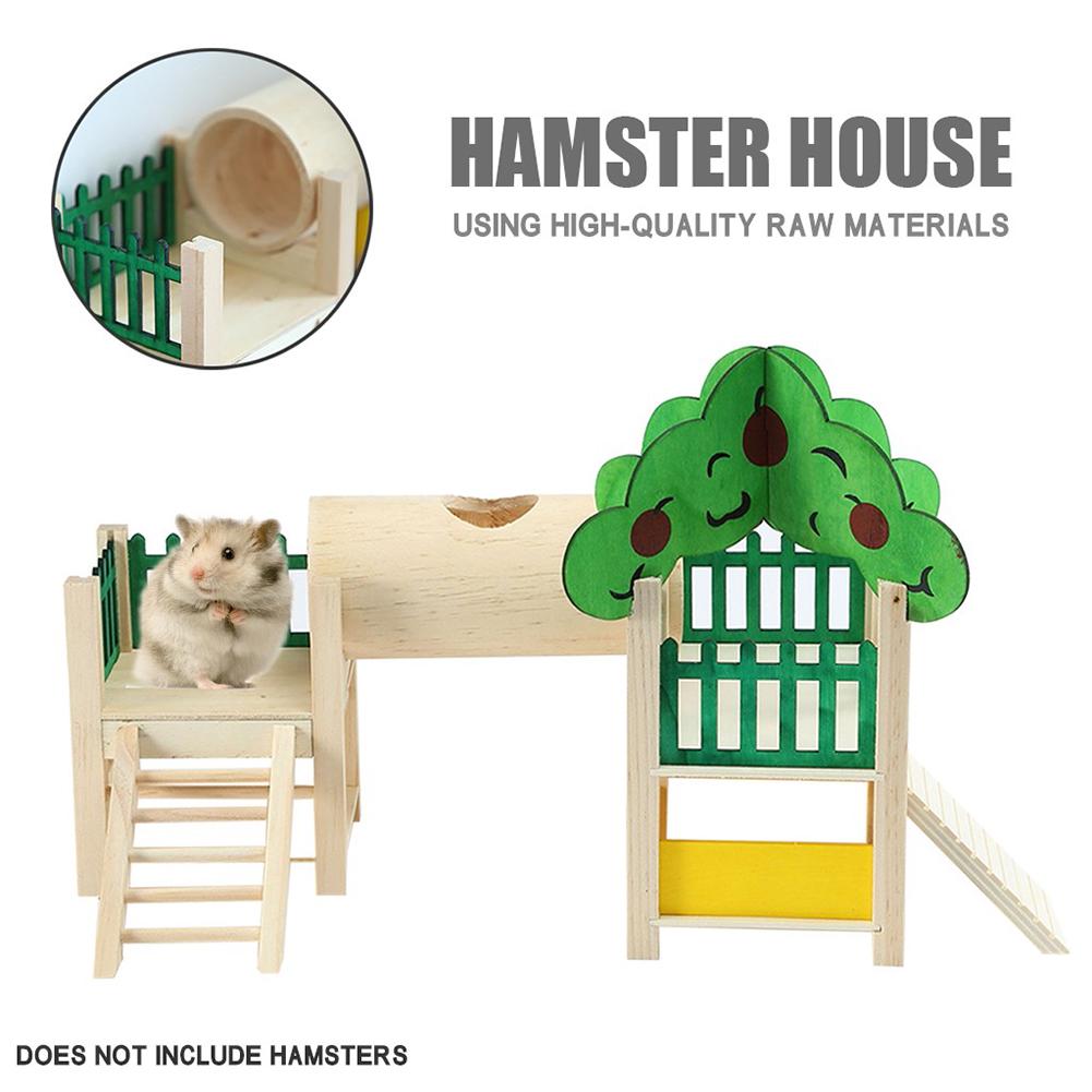 Wooden Luxury Castle For Pet Hamster Maze Pet Supp... – Vicedeal