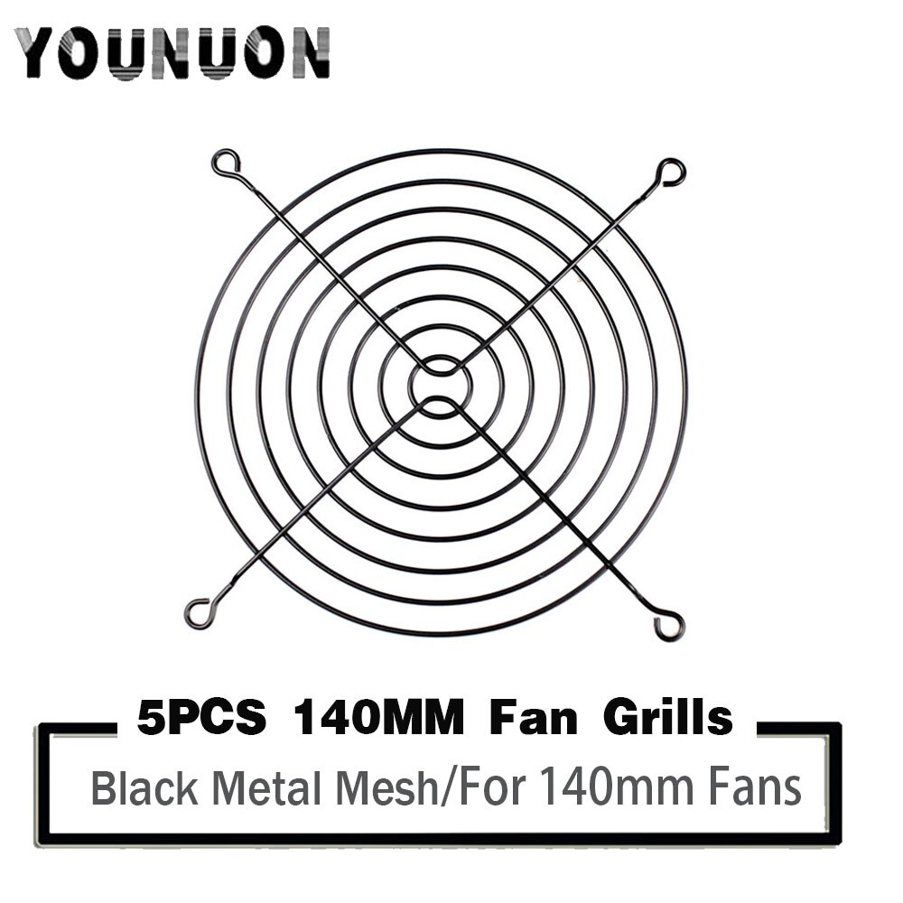 5 Piecces 140mm Fan Grills 140x140m Metal Mesh Fin... – Grandado