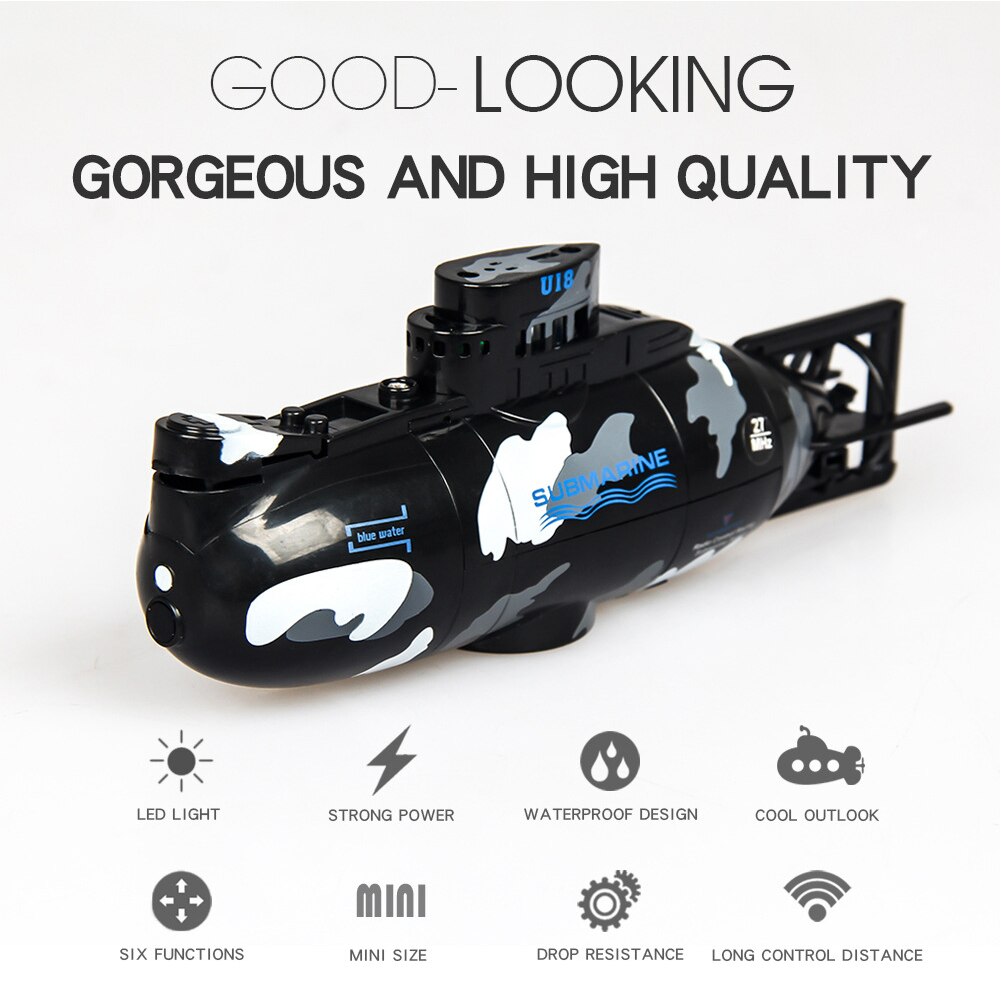 Mini Remote Control Submarine Rechargeable Electri... – Grandado