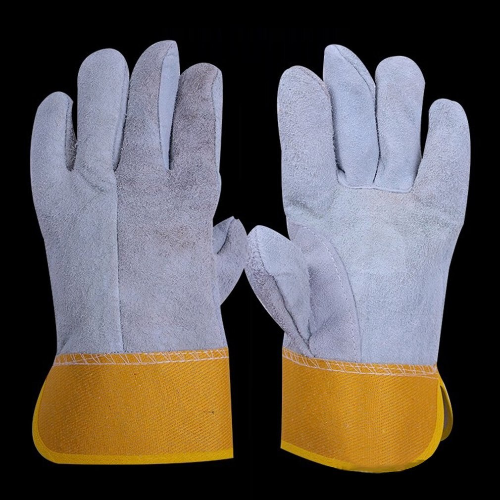 Two-Layer Cattle Hide Short Welding Gloves With He... – Vicedeal