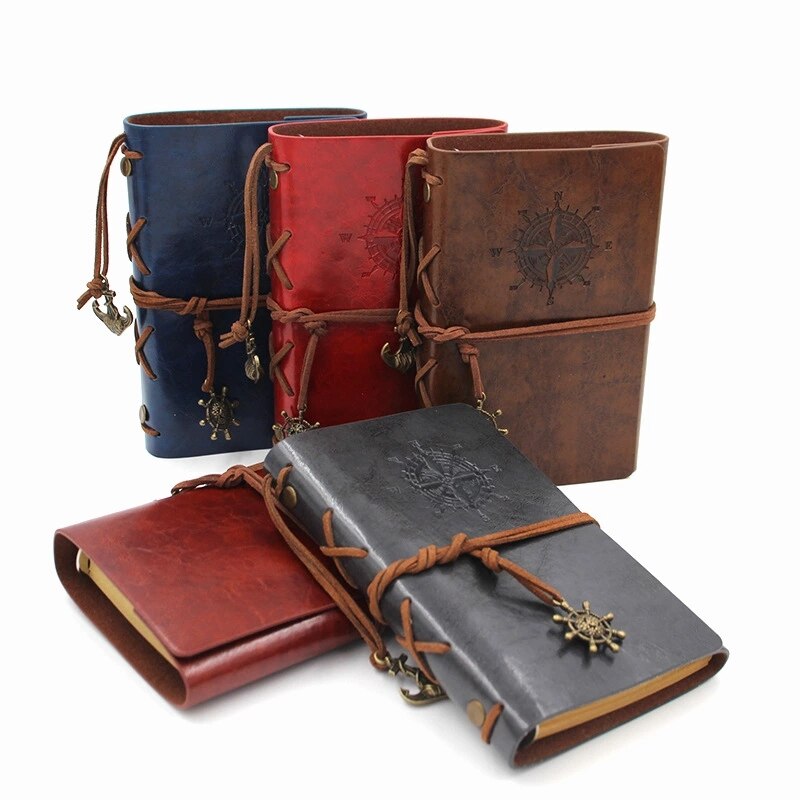 Retro Diary Travel Planner PU Leather Notebook A7 ... – Grandado