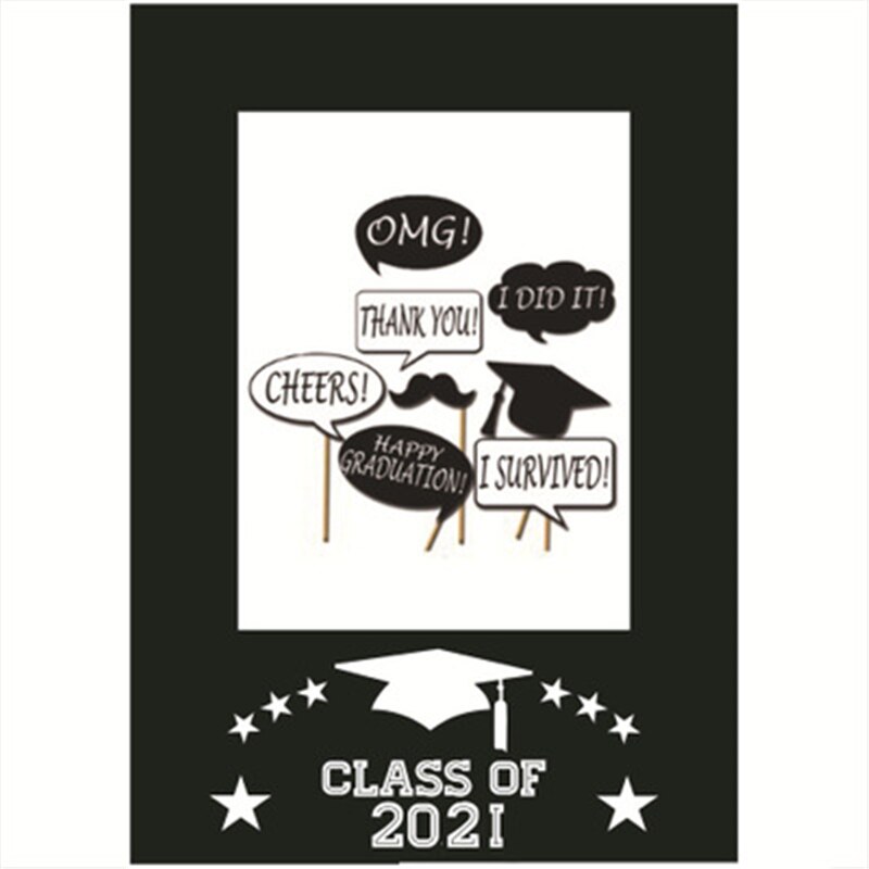 Graduation season paper DIY photo frame props grad... – Grandado