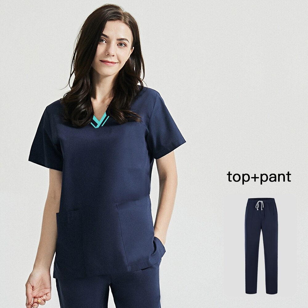 Short Sleeved spa uniforms Multicolor Beauty salon... – Grandado