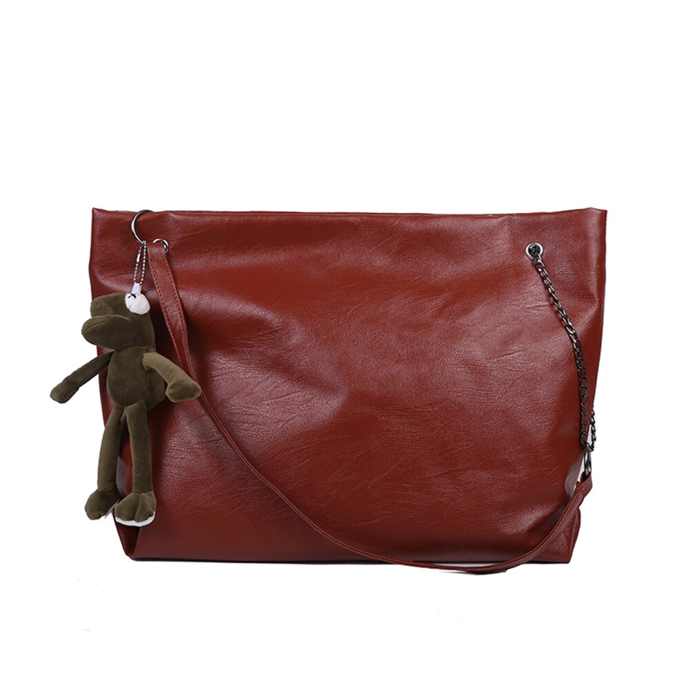 Leather Shoulder Messenger Bags Women Solid Color ... – Vicedeal