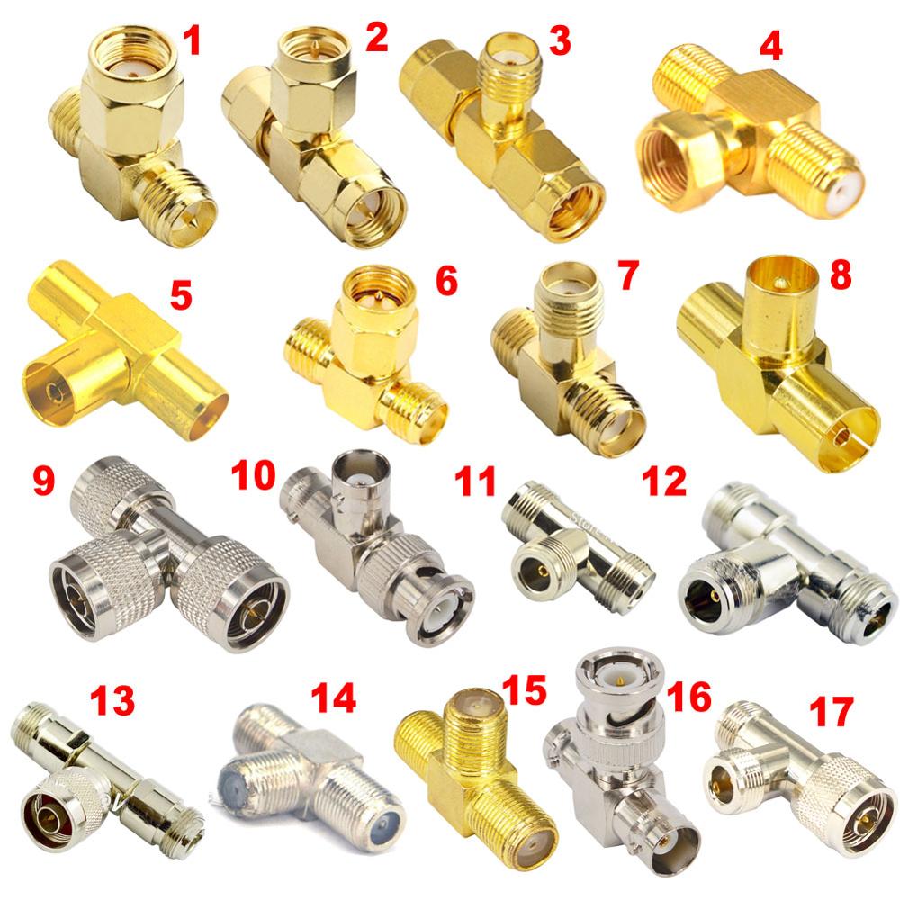 2 Pieces RF Coaxial Coax Adapter SMA BNC N TV F Fe... – Vicedeal