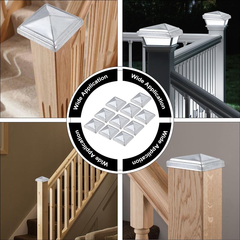 10pcs Premium Durable Fence Post Cap Square Post C... – Grandado