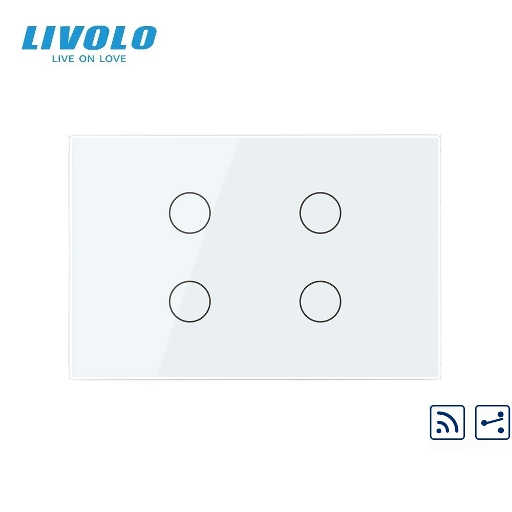 Livolo Touch Schakelaar, Au/Us Standaard, VL-C904S... – Vicedeal