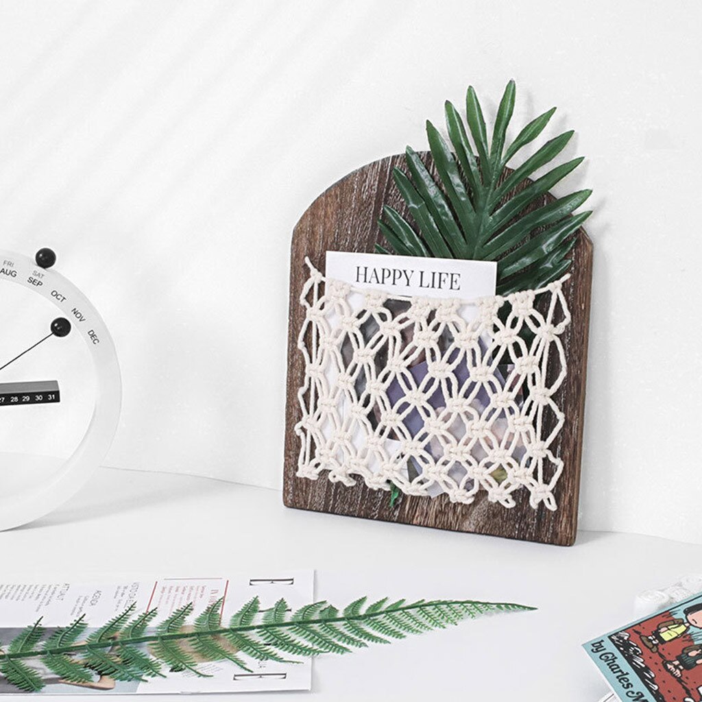 Wood Wall Mounted Holder Rustic Magazine Rack Stor... – Grandado