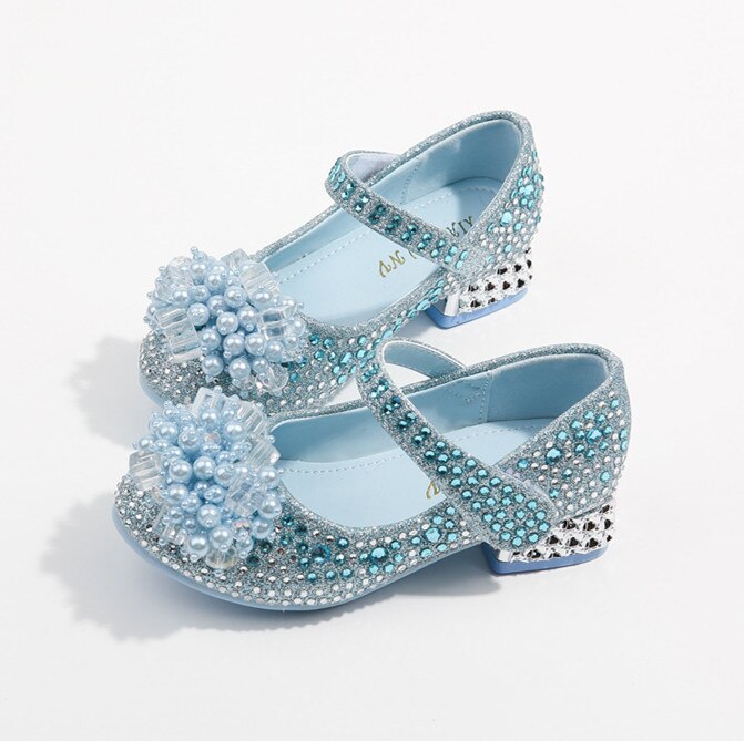 Girls Beads Leather Shoes Princess Shoes Children ... – Grandado