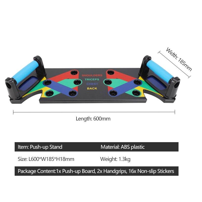 9-in-1 Push Up Stand Bars Board With Hand Grip For... – Vicedeal