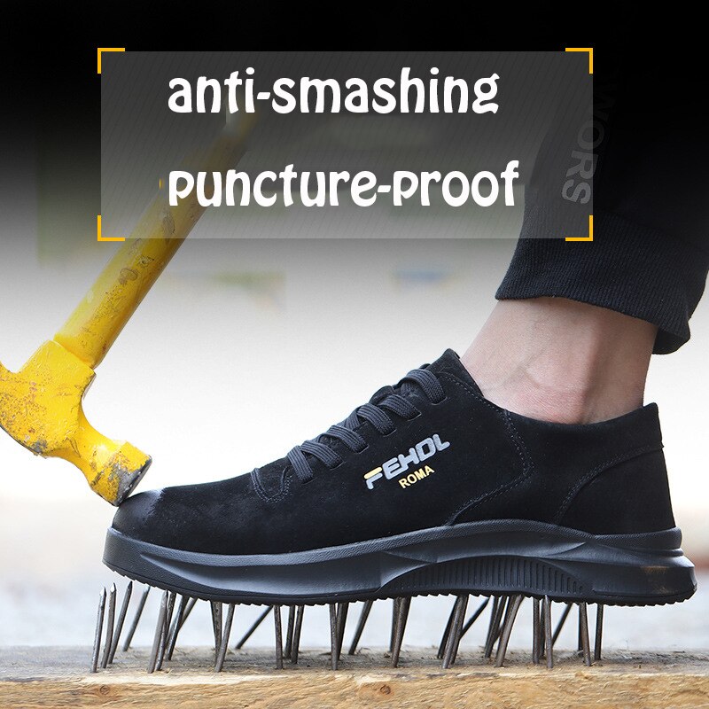 exhibition Men Work Outdoor Steel Toe Cap Anti-sma... – Vicedeal