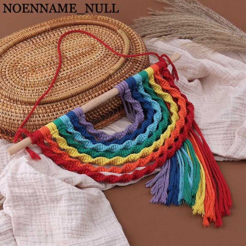 Colorful Rainbow Macrame Wall Hanging Decor Woven ... – Grandado