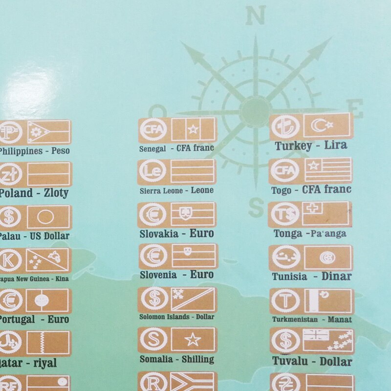 2 Pcs Map poster Home Office Decoration Wall Stick... – Vicedeal