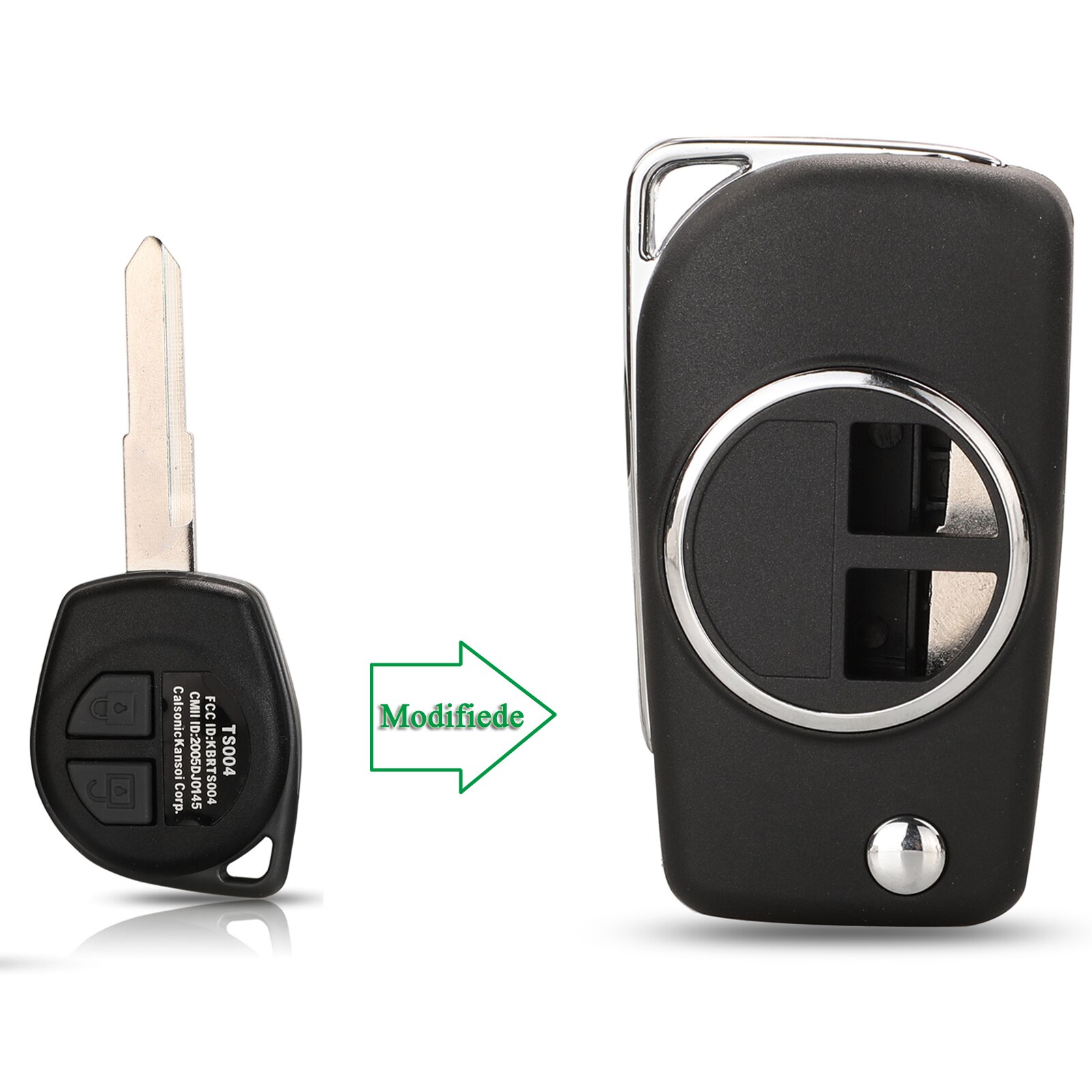 Bilchave 2 Buttons Modified Folding Car Remote Key... – Grandado