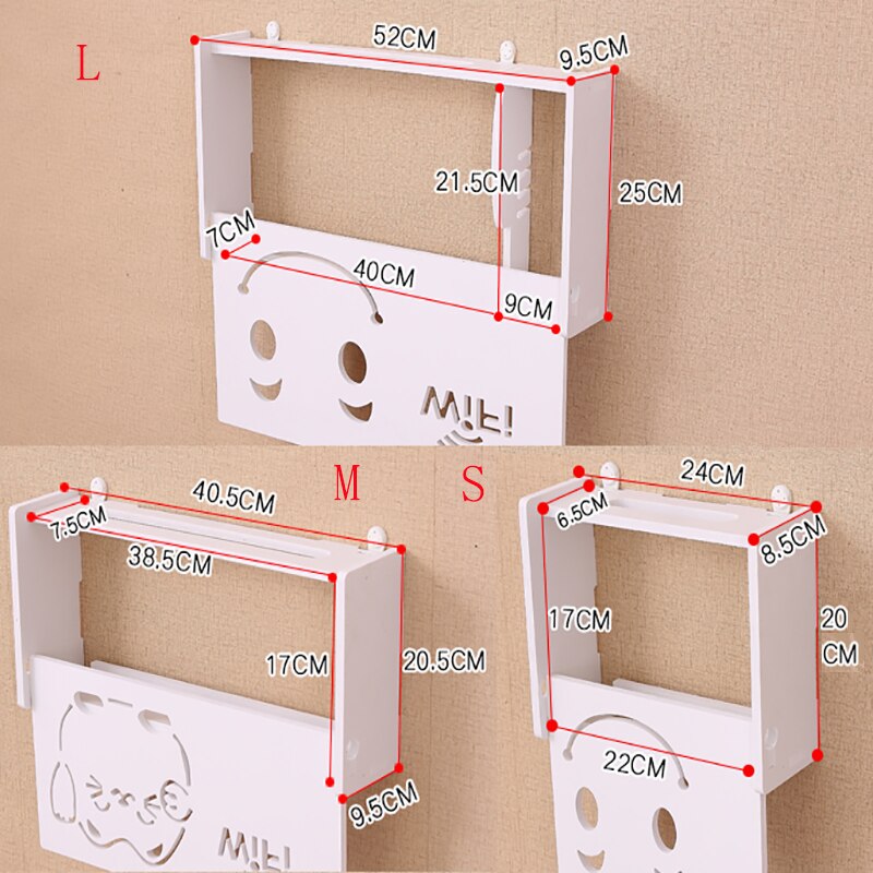 Wifi Router Opbergdoos Kabel Organizer Muur Opknop... – Vicedeal