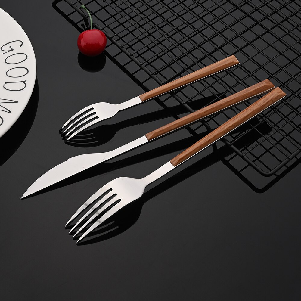 1/2/4Set Stainless Steel Dinnerware Cutlery Set Gl... – Grandado