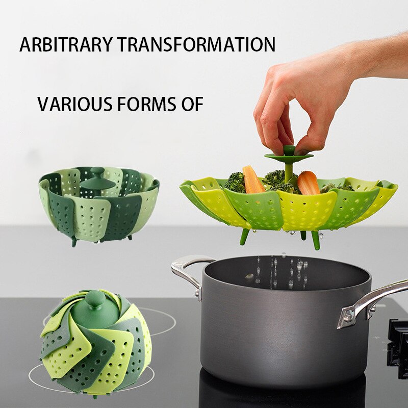 Cookware Plastic Steaming Food Basket Mesh Silicon... – Vicedeal