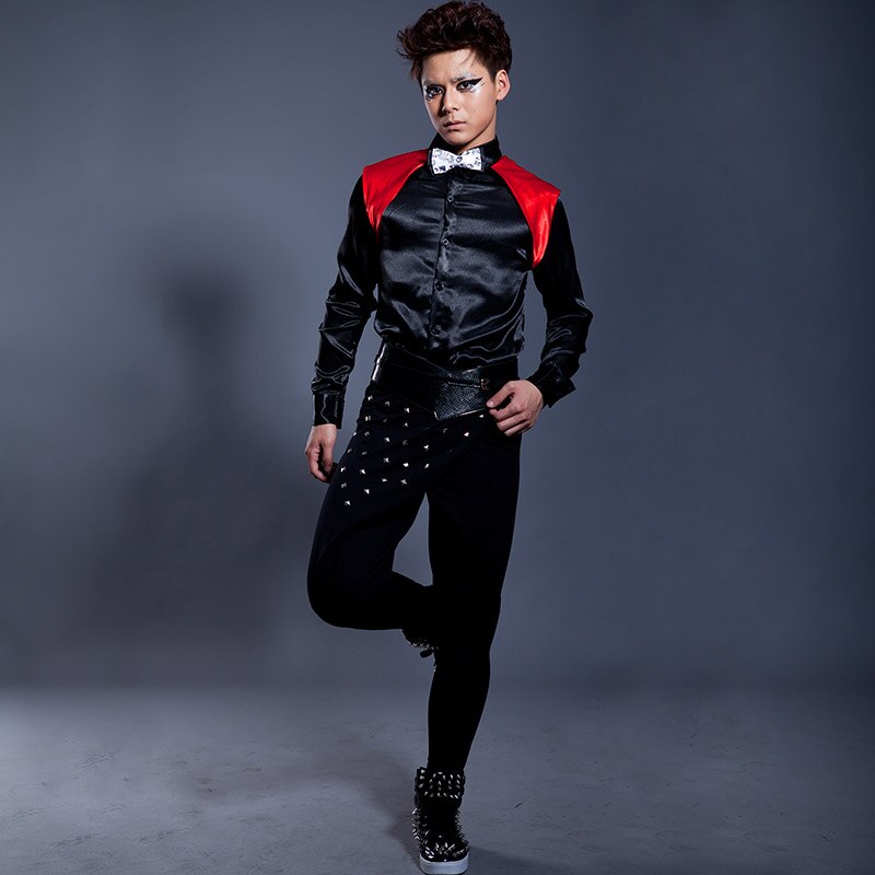 Bar Nightclub Men's GOGO Dance Costume Long Sleeve... – Grandado