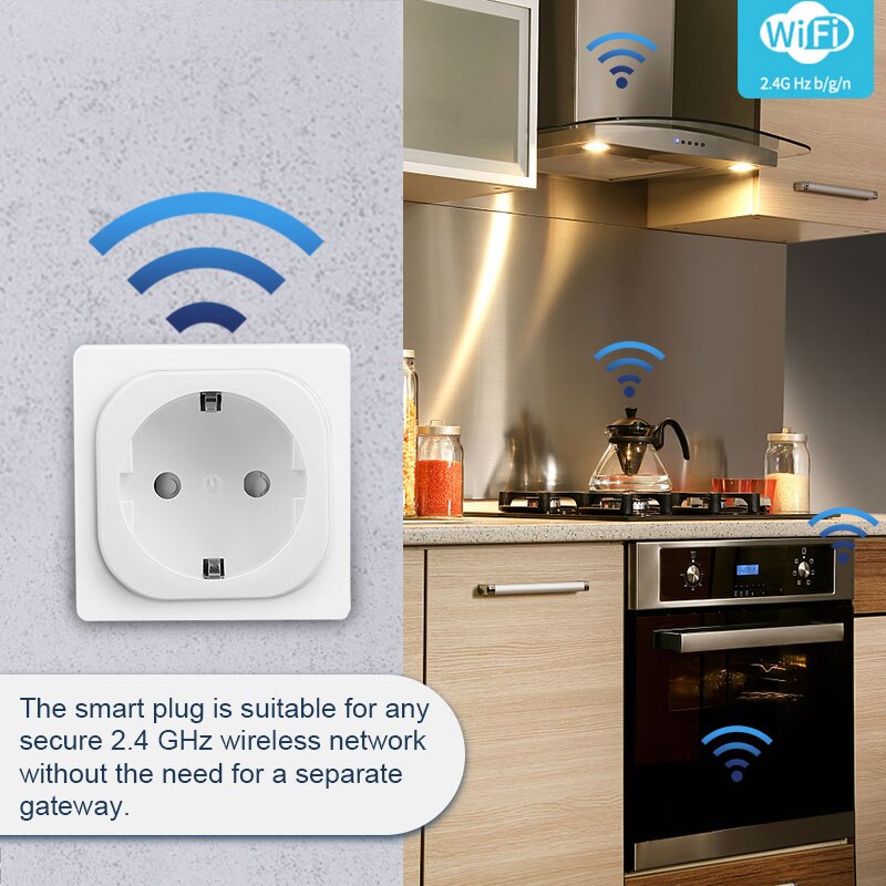 Aubess Wifi Smart Socket Eu 16A Draadloze Plug Ene... – Vicedeal Aubess Wifi Smart Socket Eu 16A Draadloze Plug Ene... – Vicedeal