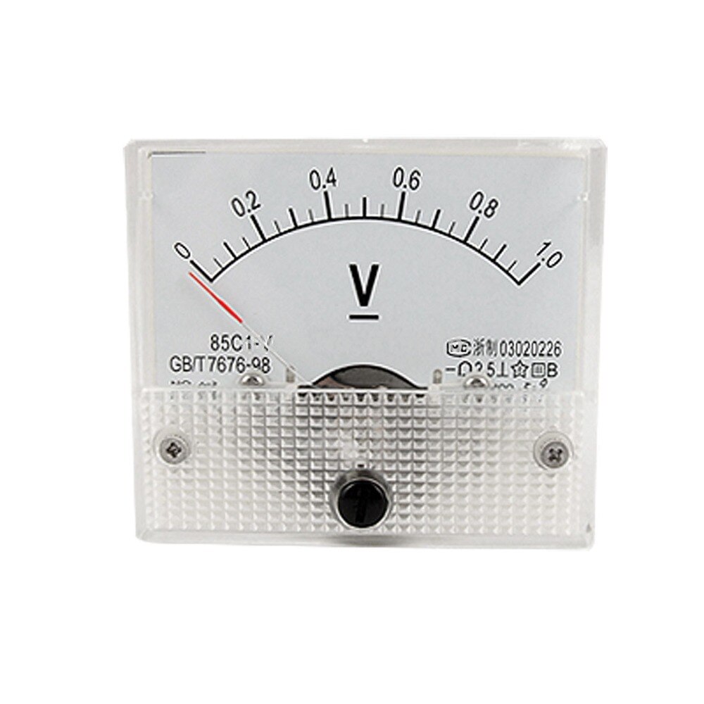 DC 0-1V Analog Voltmeter Panel Voltage Meter 85C1 ... – Grandado