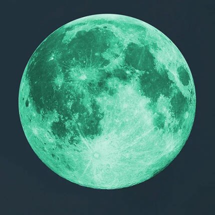 30cm Luminous Moon Fluorescent Glow 3D Moon Earth ... – Grandado