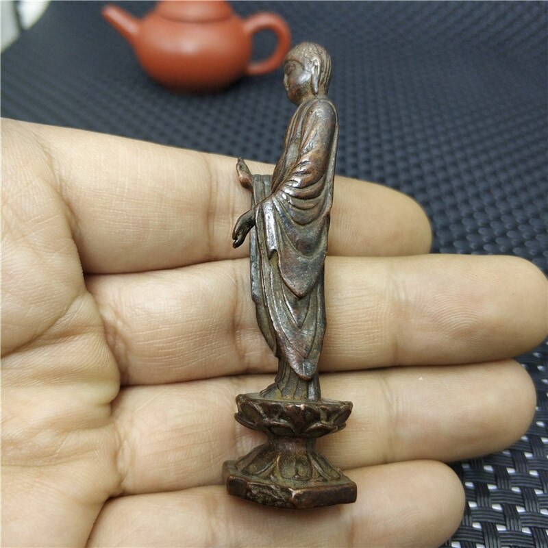Chinese bronze sculpture Buddha Sakyamuni Buddha h... – Vicedeal