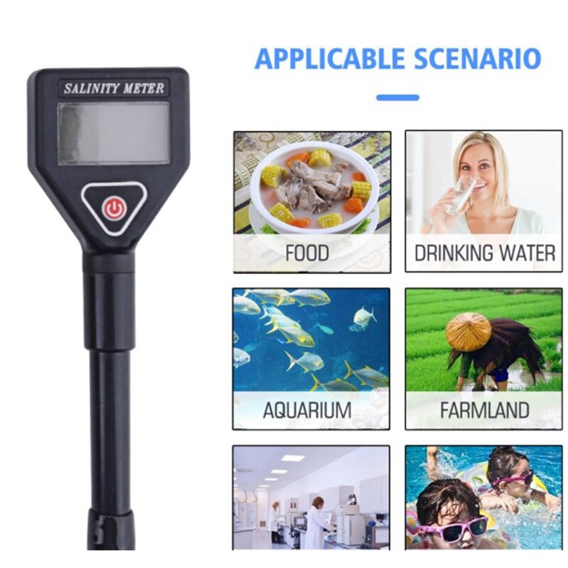 Portable Salinity Meter Salinometer Halometer Salt... – Grandado