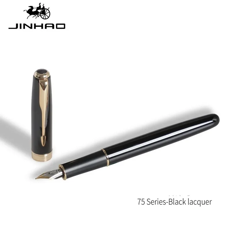 Luxury Jinhao 75 Metal Black Red Fountain Pen Fina... – Grandado