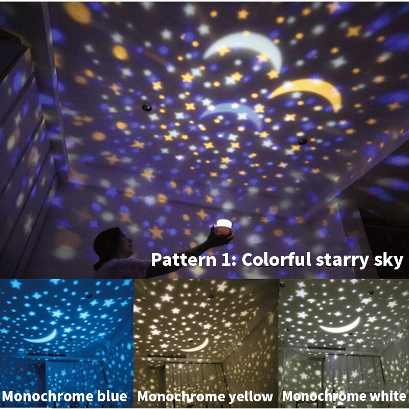 Revolving starry sky romantic projection lamp inst... – Grandado