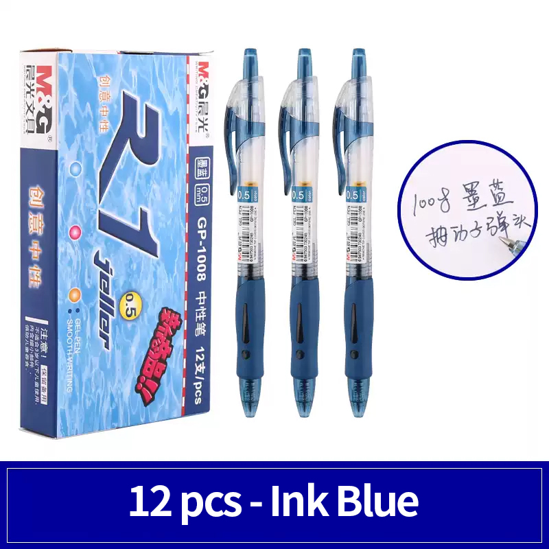 25pcs/Set Gel Pen Set Black/Red/Blue Ink Gel Pens ... – Grandado