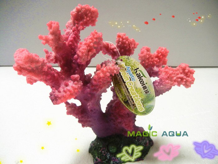 Pink Color Resin Artificial Sea Marine Coral Ornam... – Grandado