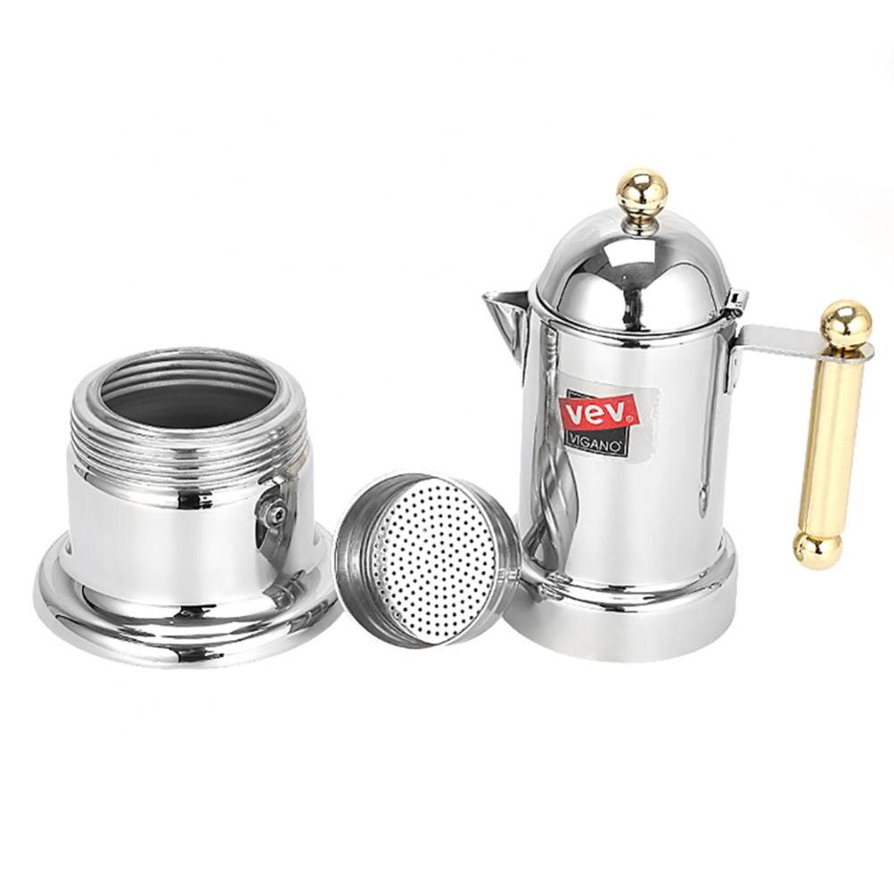 ¡60% ! Cafetera italiana Moka de acero inoxidable,... – Grandado