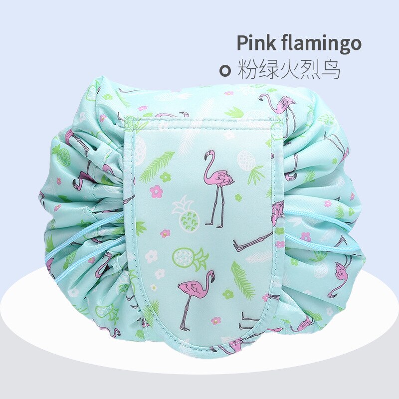 Lazy portable drawstring ladies cosmetic bag print... – Grandado