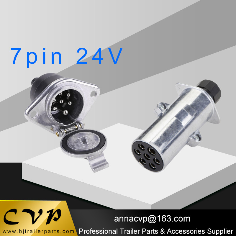 7 Pin 24V Metal Towing Towbar Trailer Truck Plug S... – Grandado