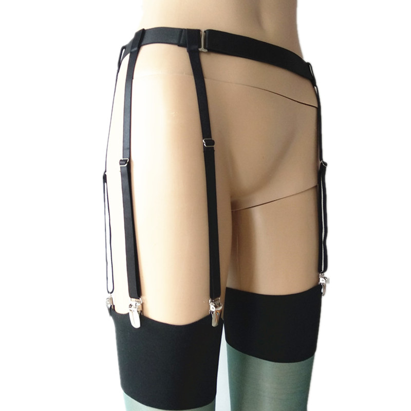 Metal Clips Six-Strap Women Garters Adjustable Sus... – Vicedeal