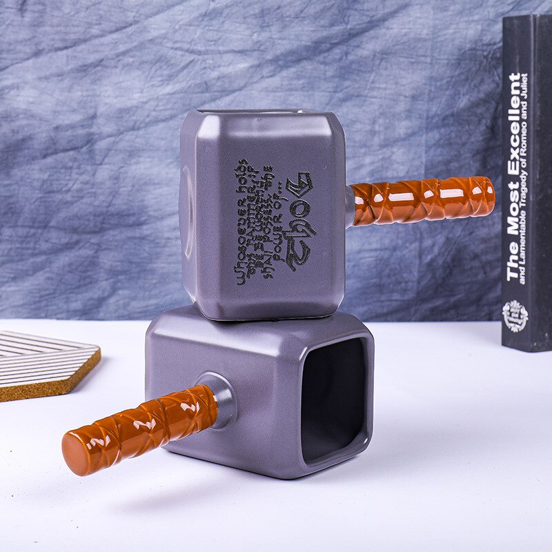 Strange Hammer Shape Ceramic Cup Office Three-dime... – Grandado