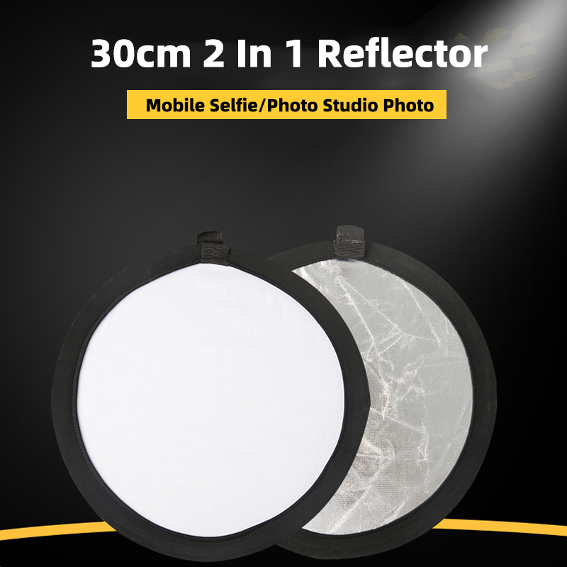 Mini réflecteur rond 2 en 1 de 30cm, réflecteur ar... – Grandado
