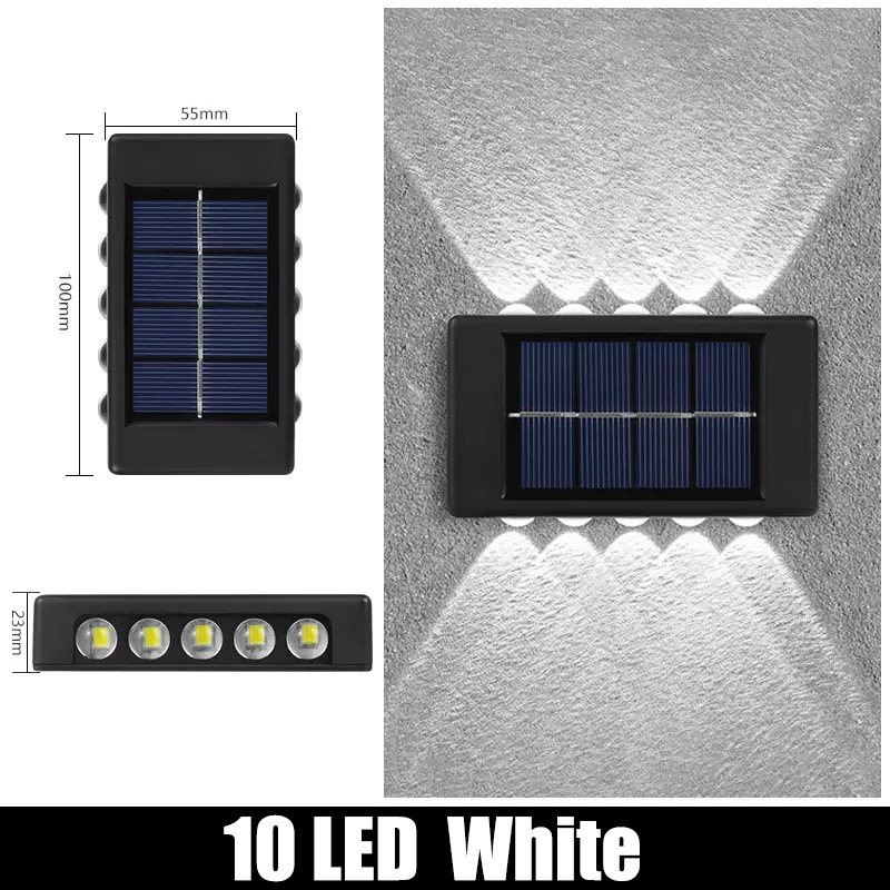 1pc 6-10 LEDs Solar Outdoor Wall Decorative Landsc... – Grandado