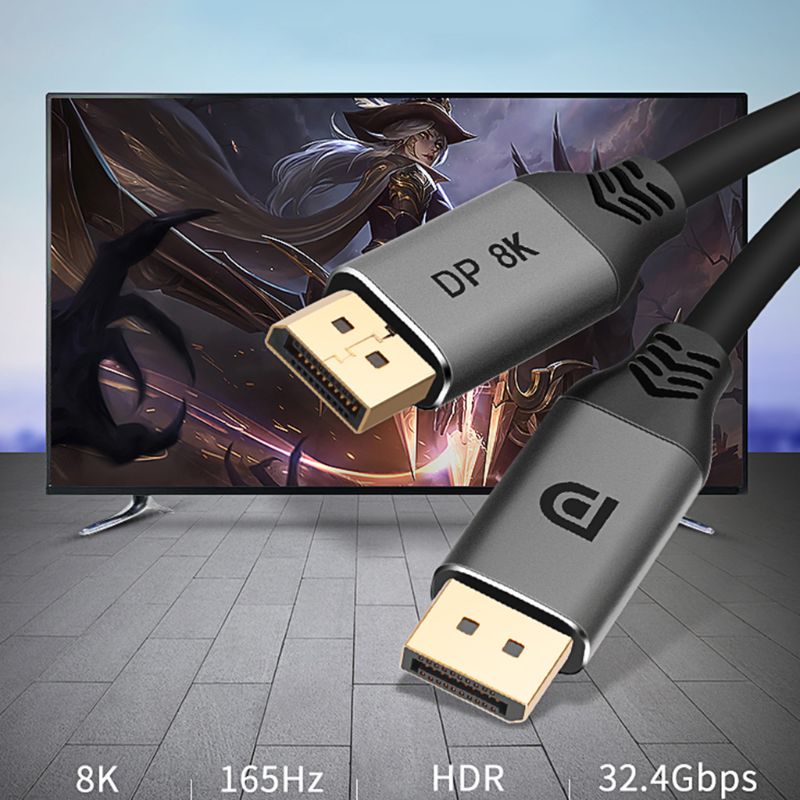 DisplayPort 1,4 Cable de 8K 4K HDR 60Hz 144Hz adap... – Grandado