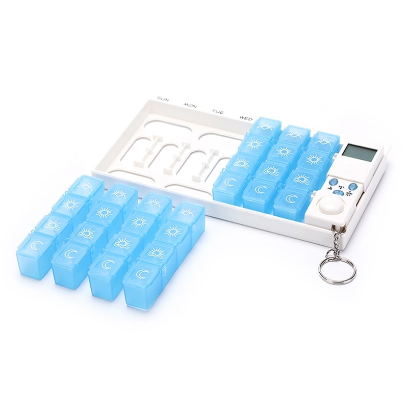 Portable Smart Medicine Box 28 Cell LCD Intelligen... – Grandado