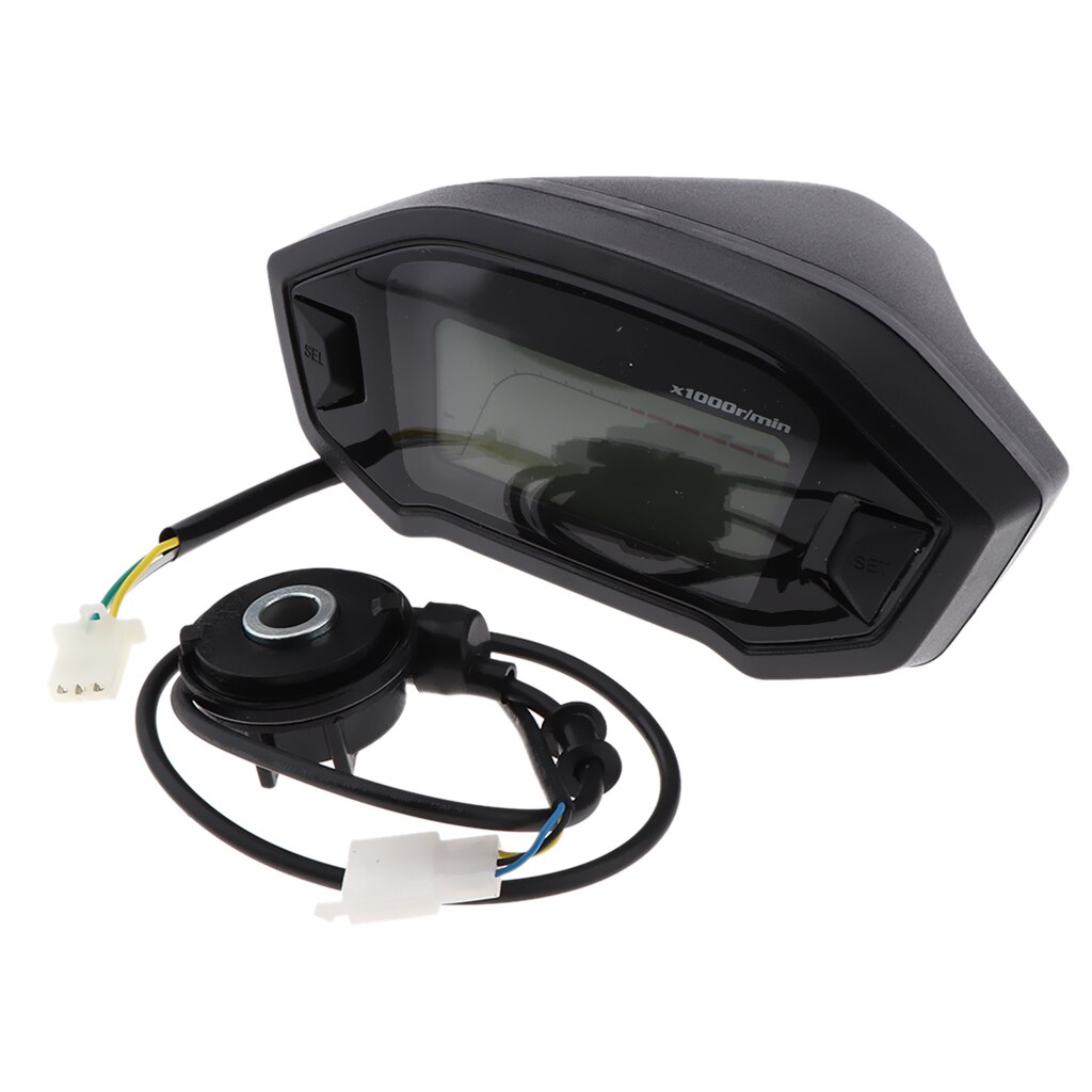 Motorcycle Digital Tachometer Hour Speedometer Gea... – Vicedeal